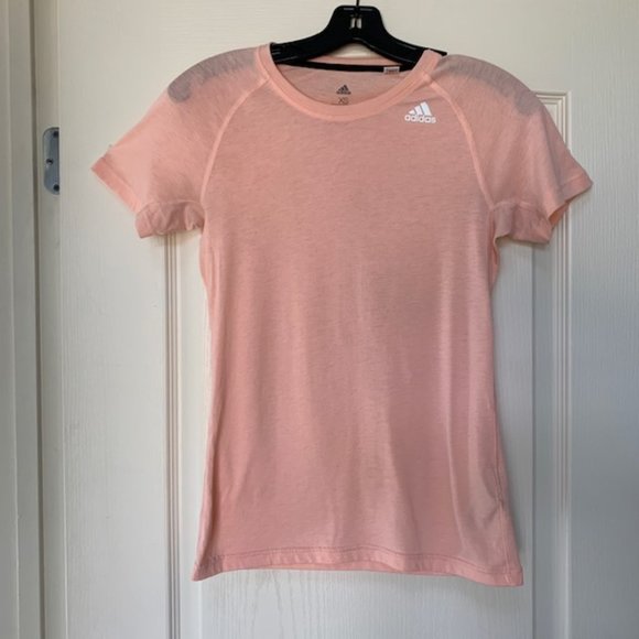 adidas | Shirts & Tops | Adidas Peach Colored Shortsleeve Tshirt | Poshmark